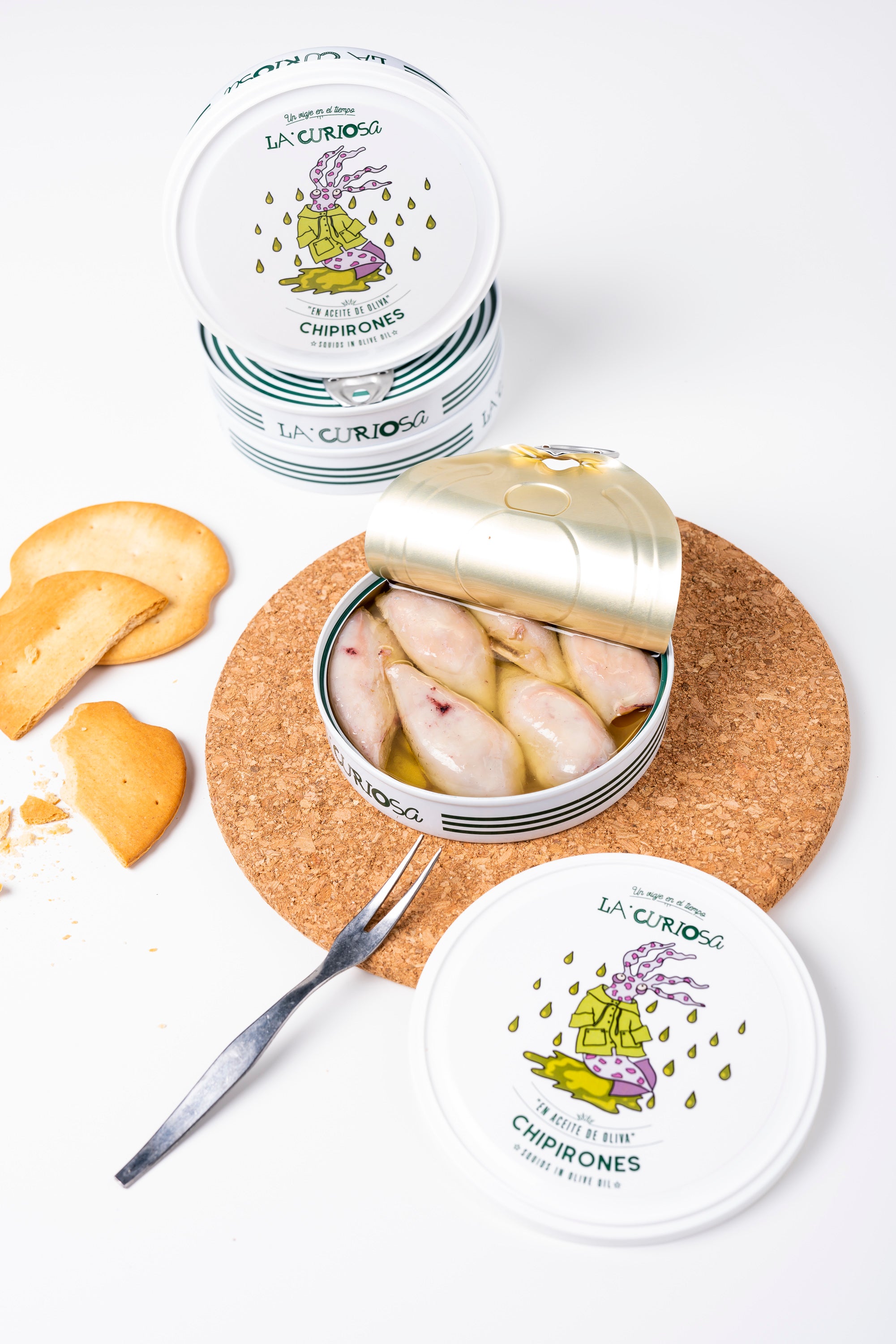 La Curiosa Squid in Olive Oil – Vera Foods